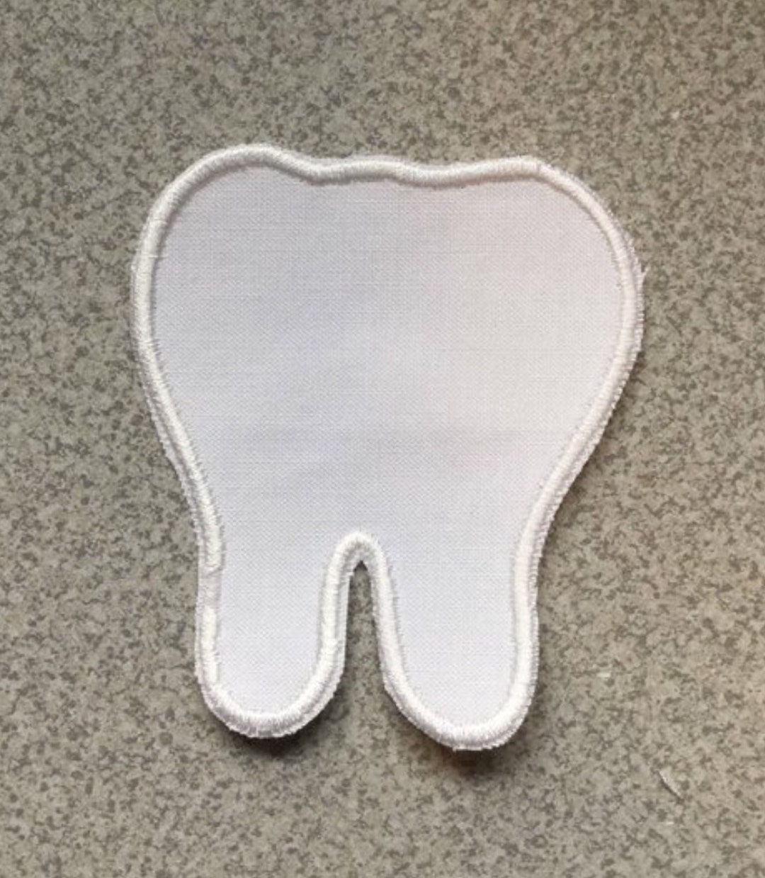 Tooth Blank With No Face Tooth, Tooth Fairy Costume Patch, Tooth ...