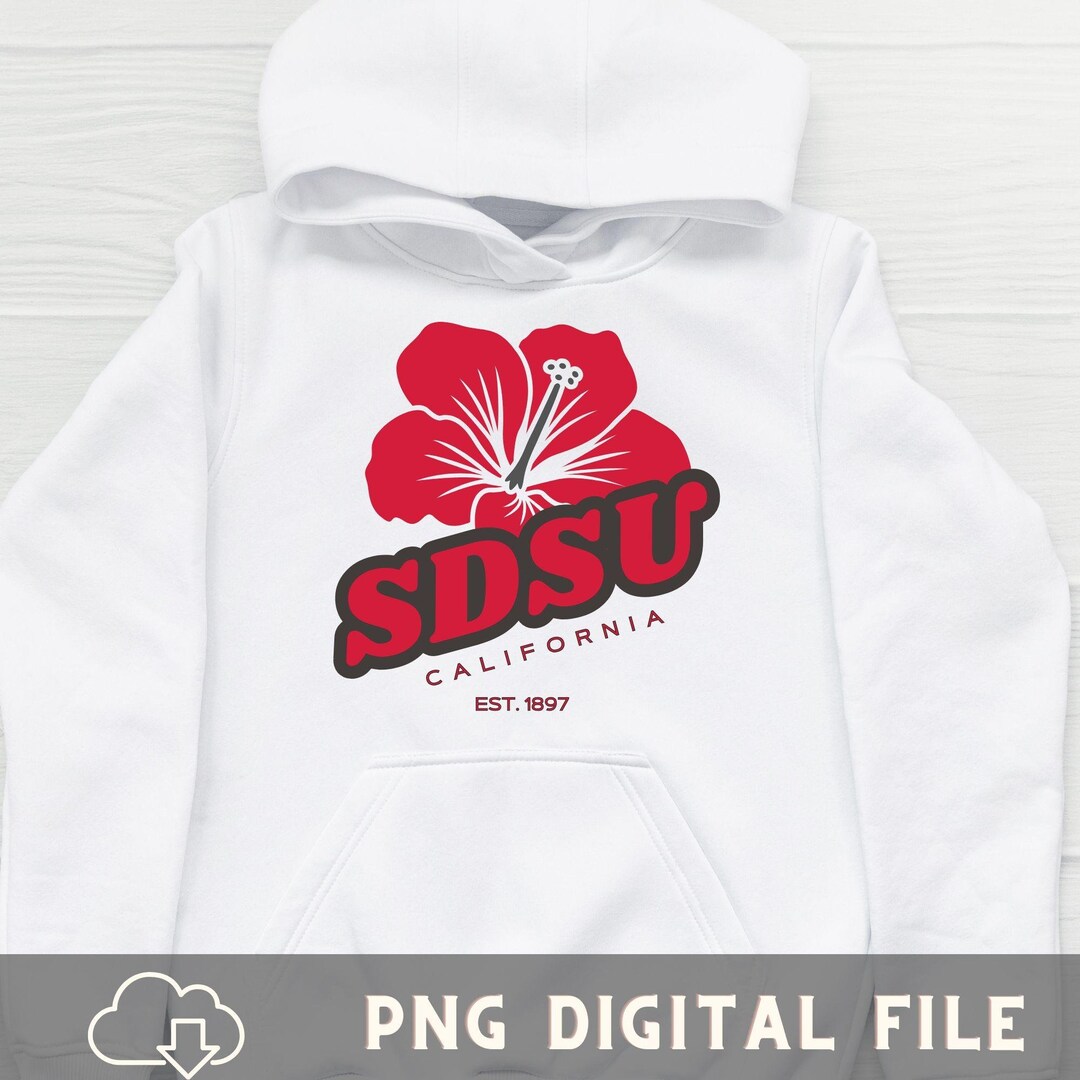 SDSU Hibiscus Logo Design PNG - San Diego State University Shirts ...