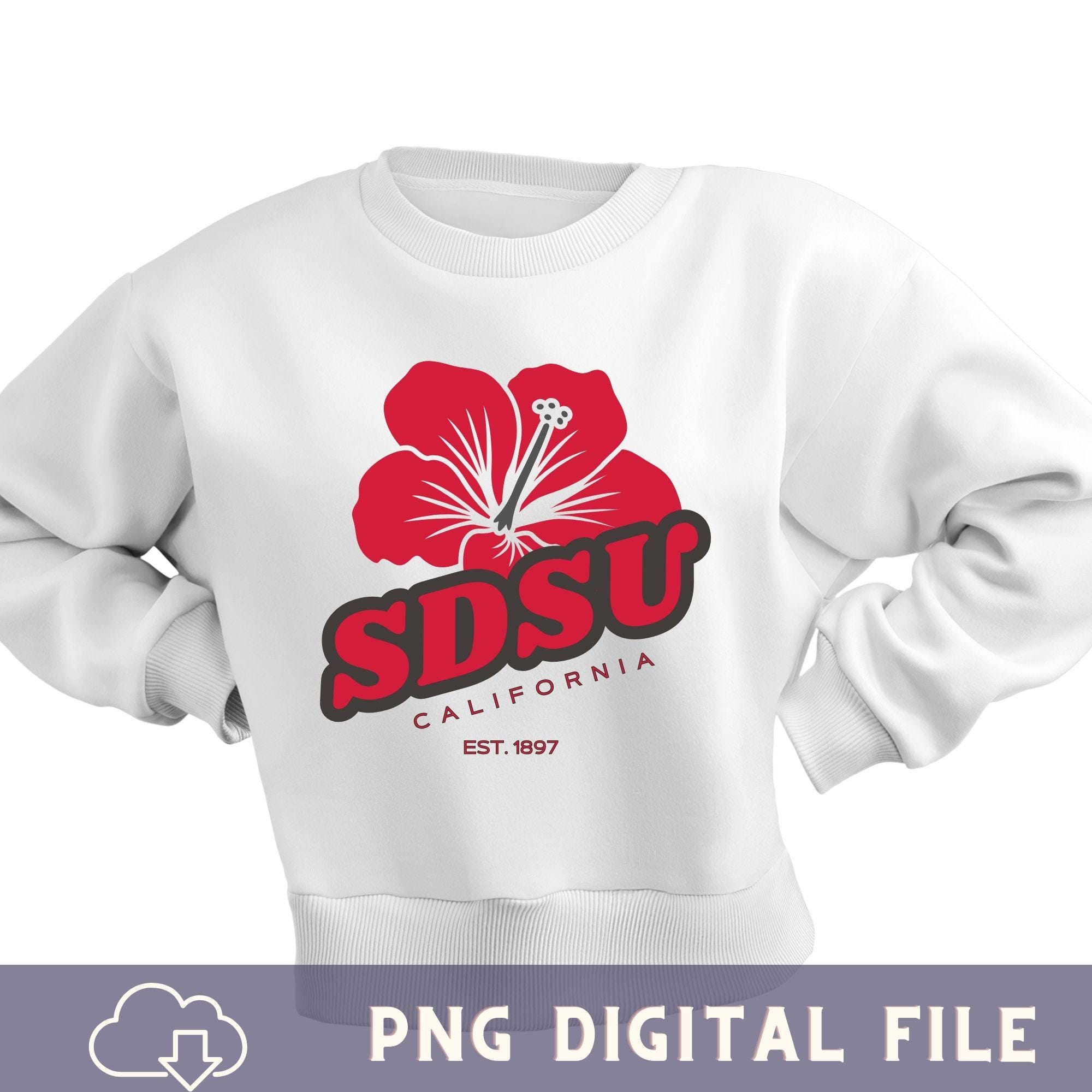 SDSU Hibiscus Logo Design PNG - San Diego State University Shirts ...