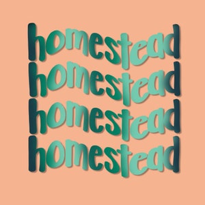 Homestead Stacked Digital Design Instant Download PNG JPEG Sublimation ...