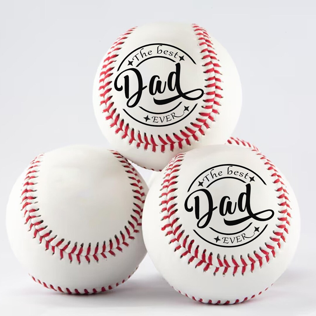 Best Dad Ever Baseball, Fathers Day Baseball Personalized Gift ...