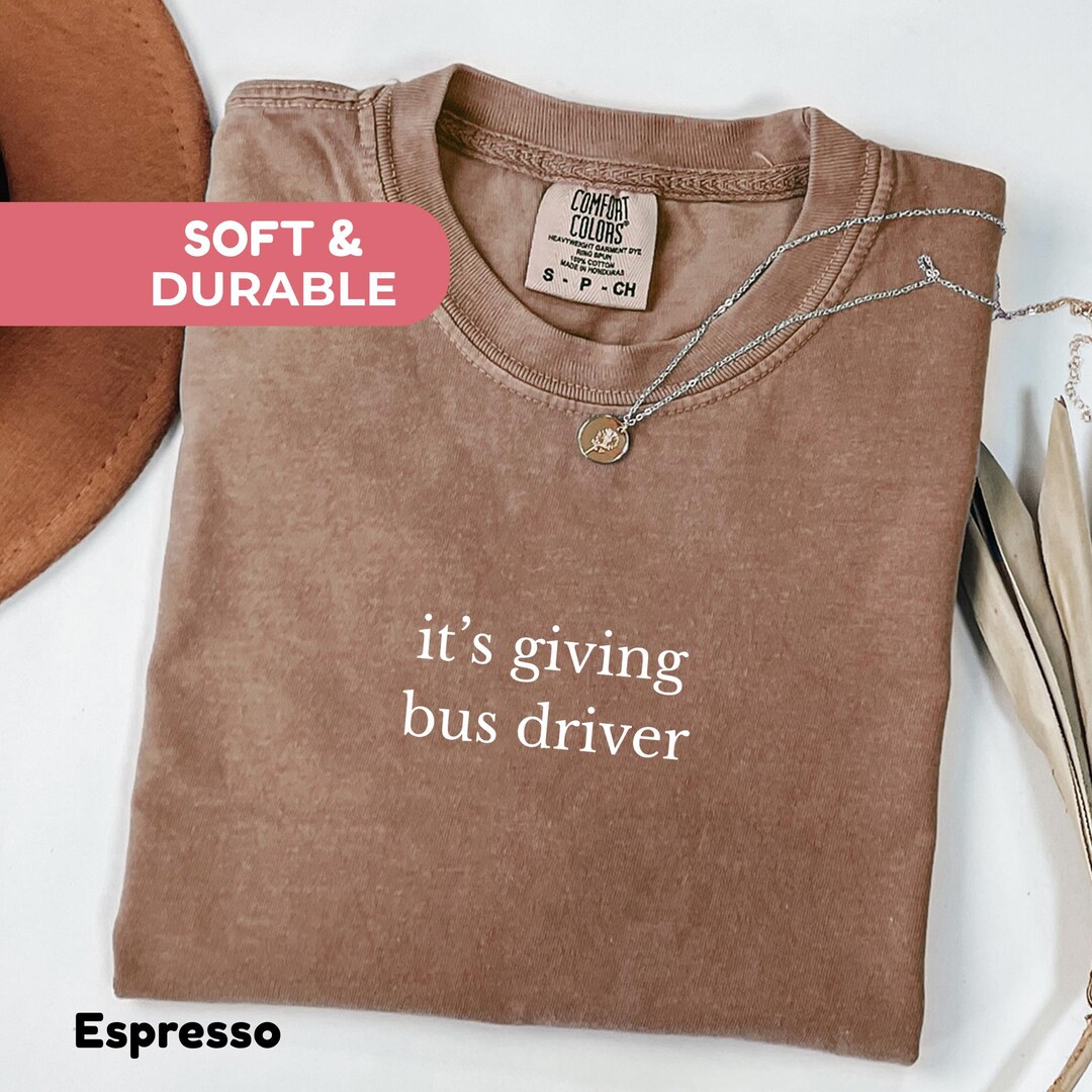 It's Giving Bus Driver Shirt, School Bus Driver Shirt, Bus Driver Gifts ...