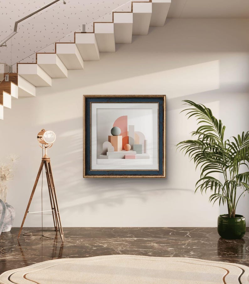 Pastel Shapes - Digital Wall Art Poster - Etsy