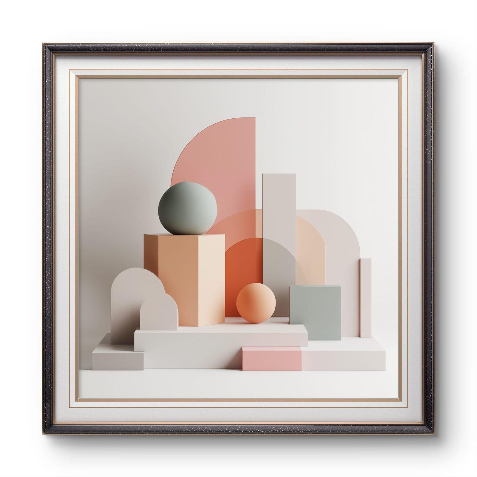 Pastel Shapes - Digital Wall Art Poster - Etsy