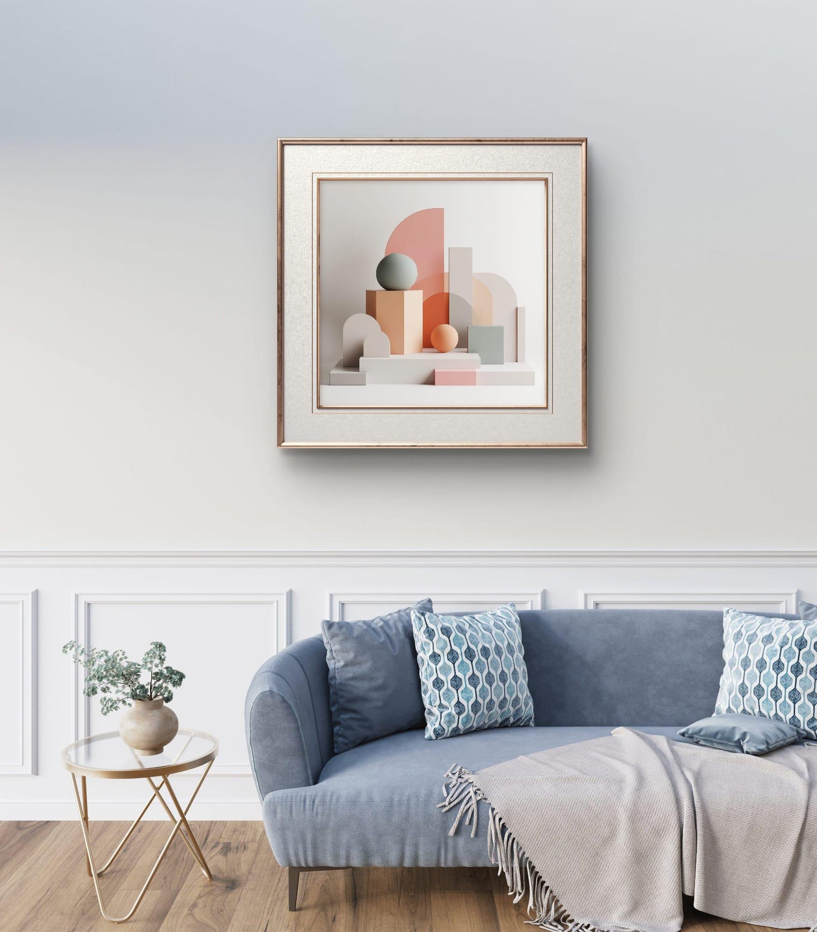 Pastel Shapes - Digital Wall Art Poster - Etsy