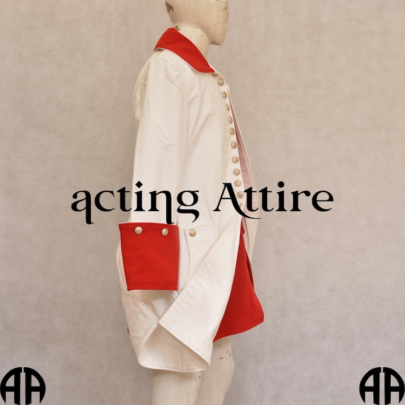 French Army Uniform, 18th Century Evolution Military Uniform, White ...