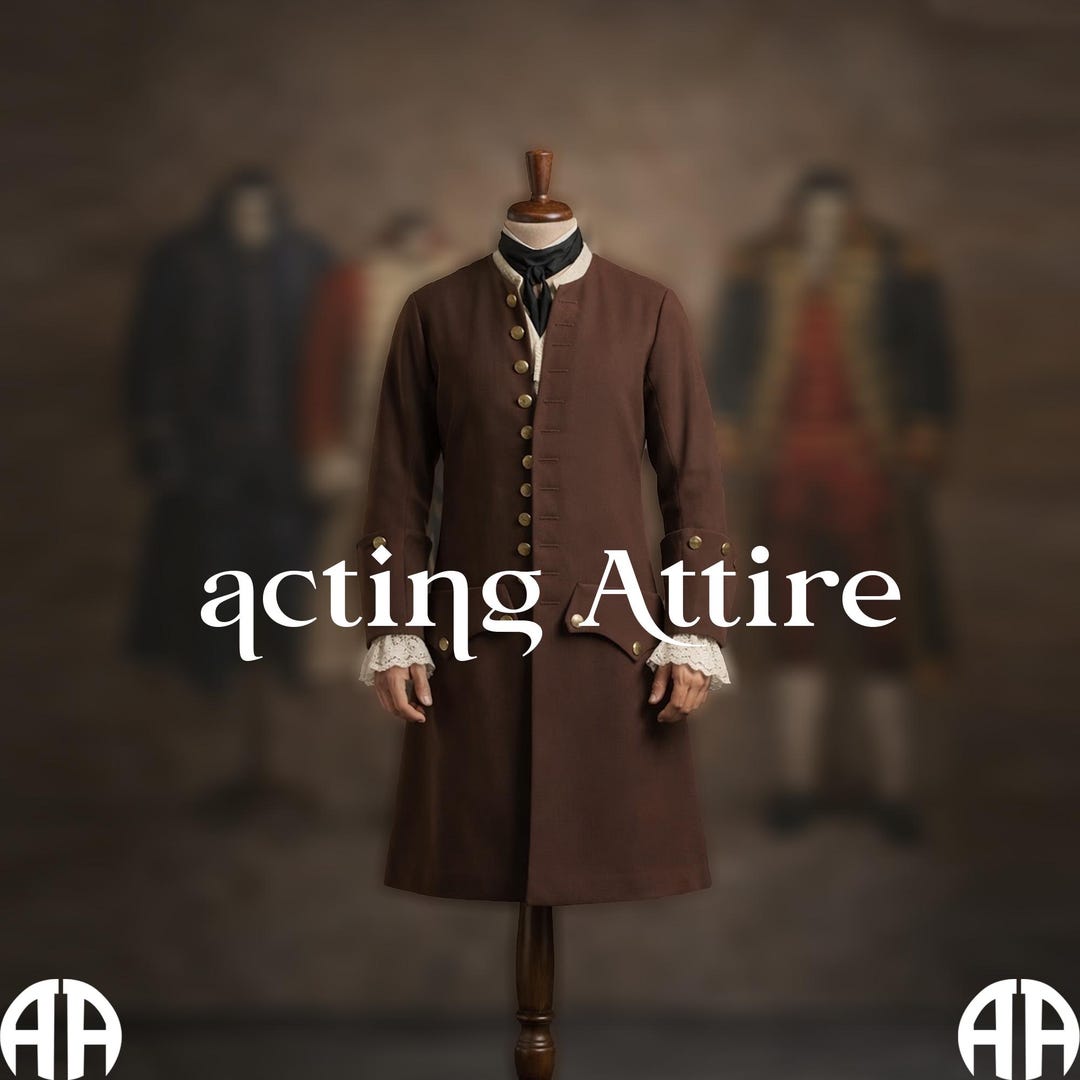 18th Century Colonial Suit, Regency Cavalry Frock Coat, Georgian-era ...