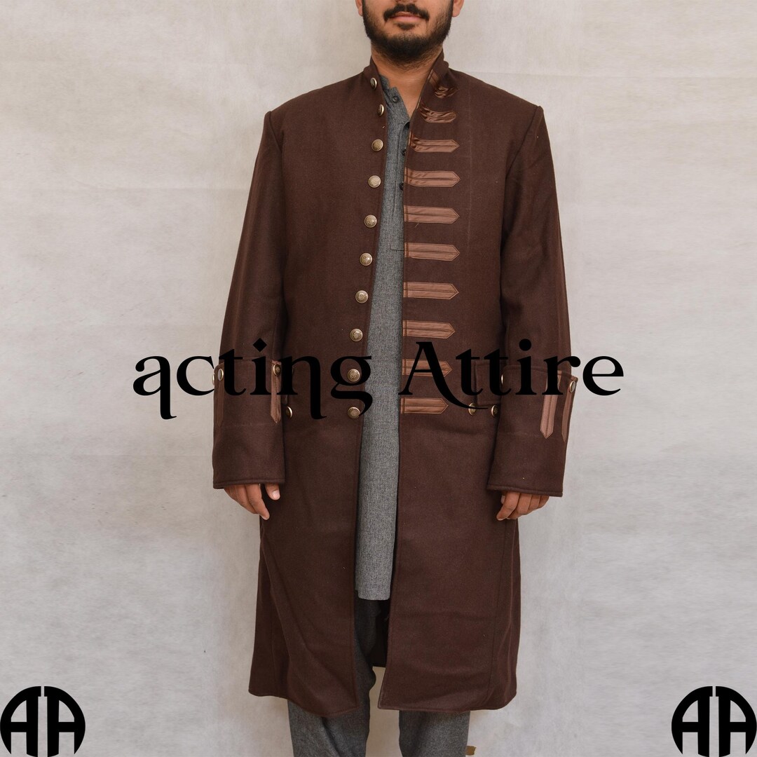 Military Frock Coat, Colonial Frock Coat, 18th Century Frock Coat ...