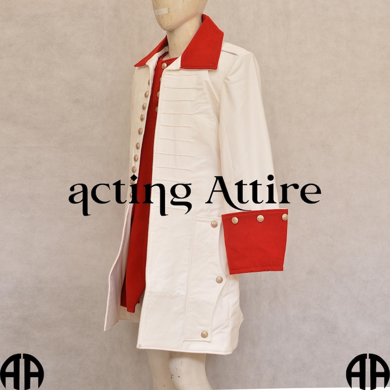 French Army Uniform, 18th Century Evolution Military Uniform, White ...