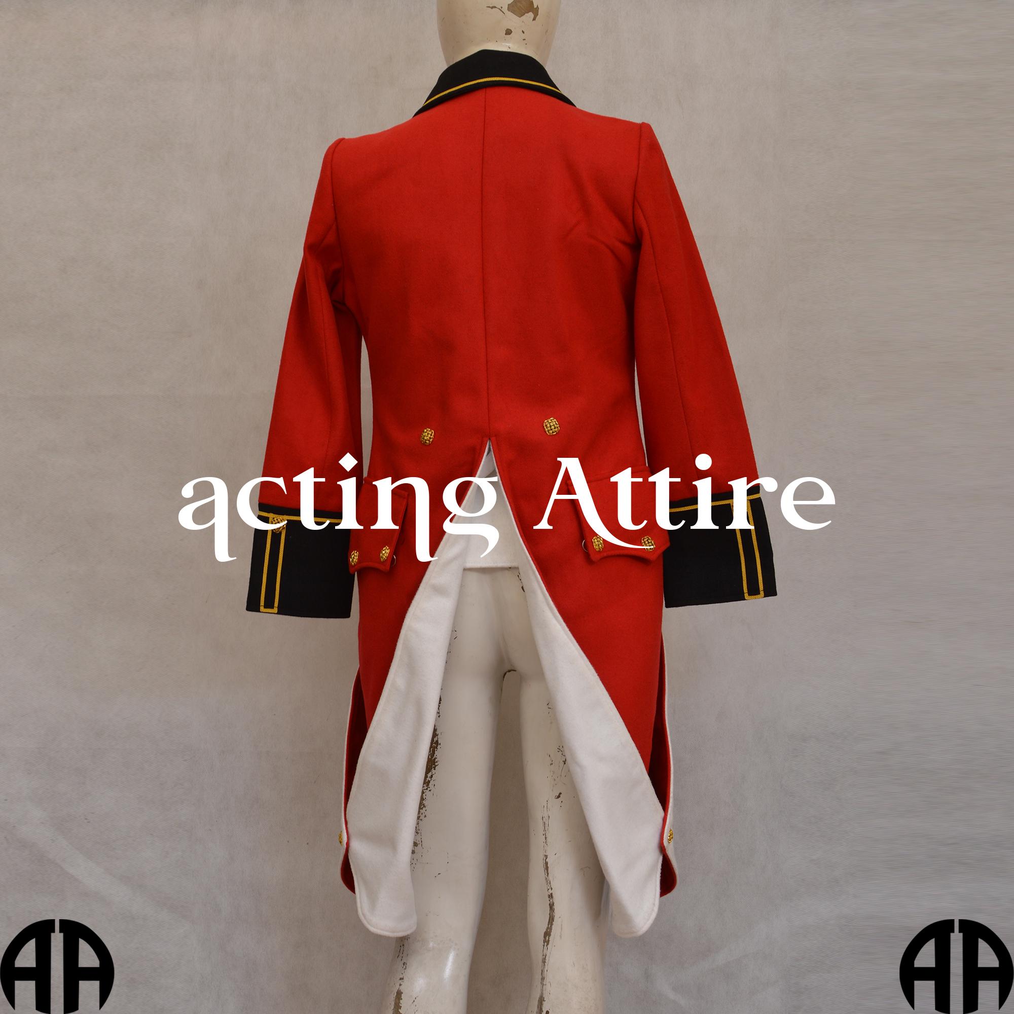 Red Wool British Army Jacket: Royal Uniform, Cavalry Style - Etsy