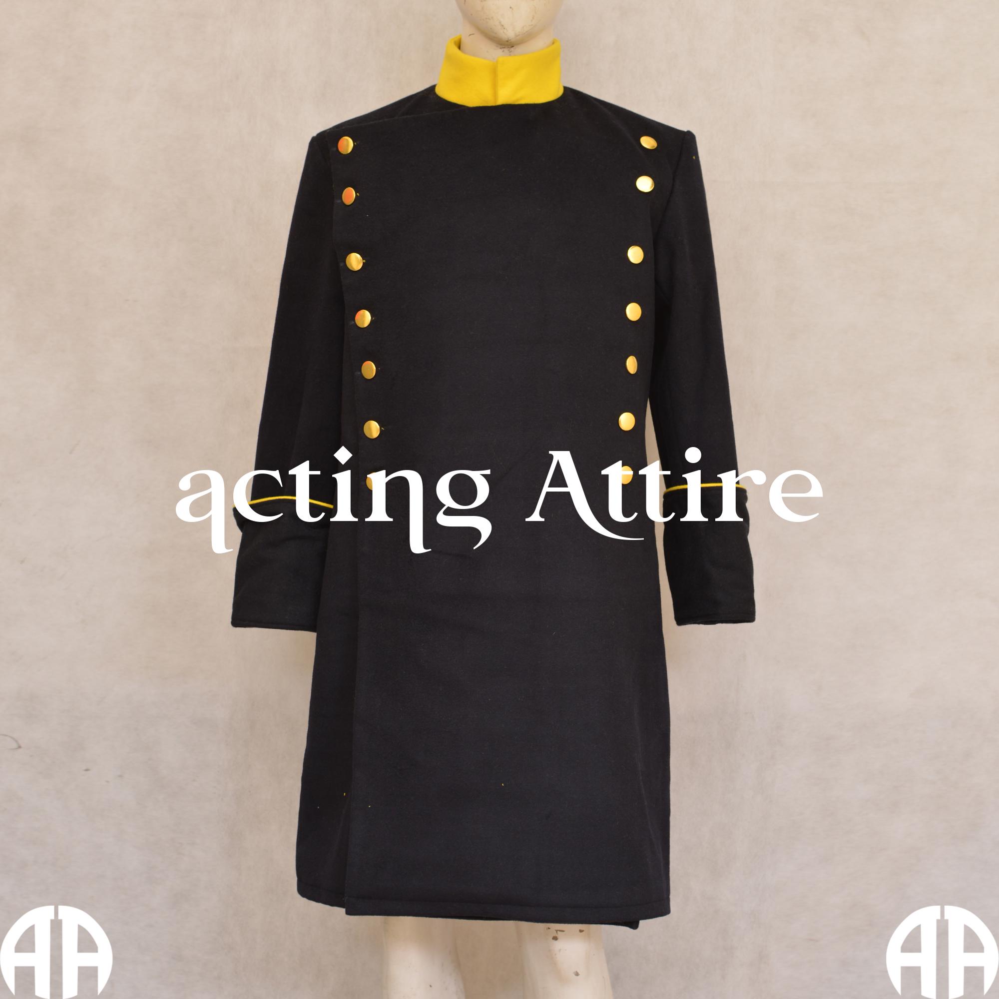 Navy Blue Wool Military Frock Coat: Imperial Guard Jacket - Etsy