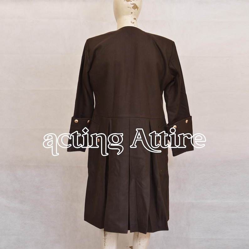 Brown Wool Frock Coat: 19th Century Tailored Gentleman's Jacket - Etsy