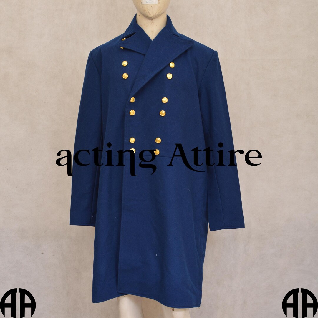 Gentleman Frock Coat, Military Frock Coat, 18th Century Colonial Frock ...