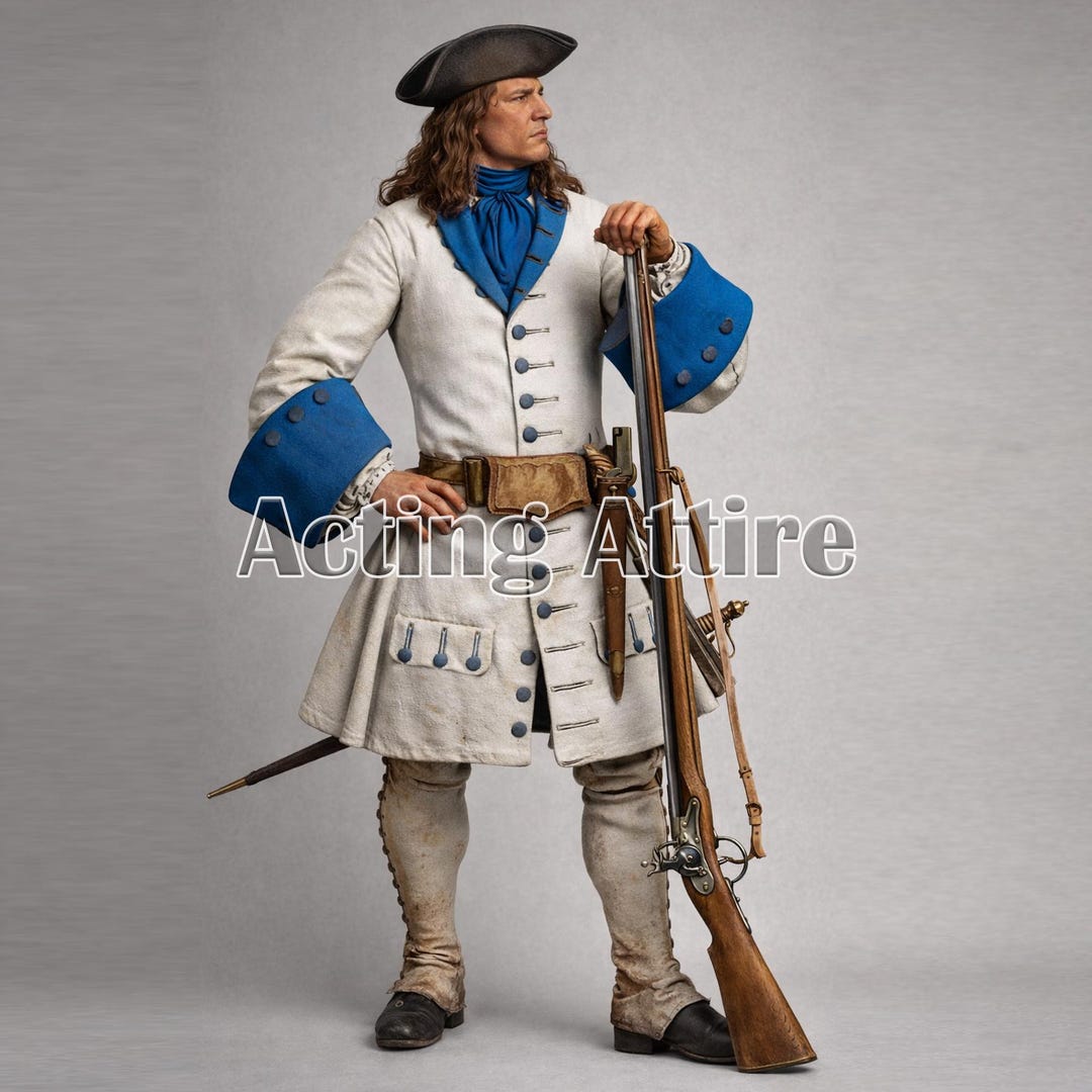 17th Century Infantryman Uniform, Irregular Light Infantry Jacket, 18th ...