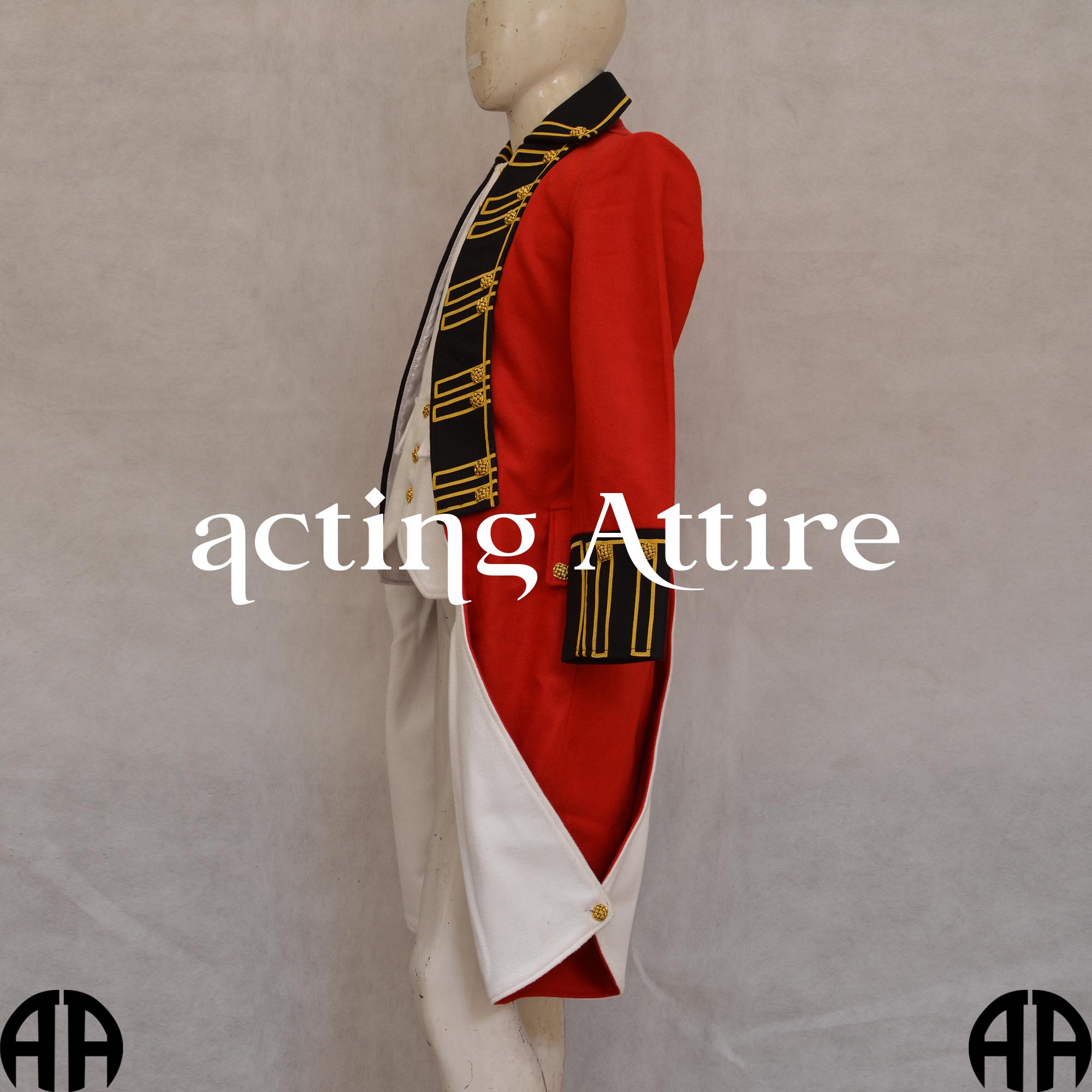 Red Wool British Army Jacket: Royal Uniform, Cavalry Style - Etsy