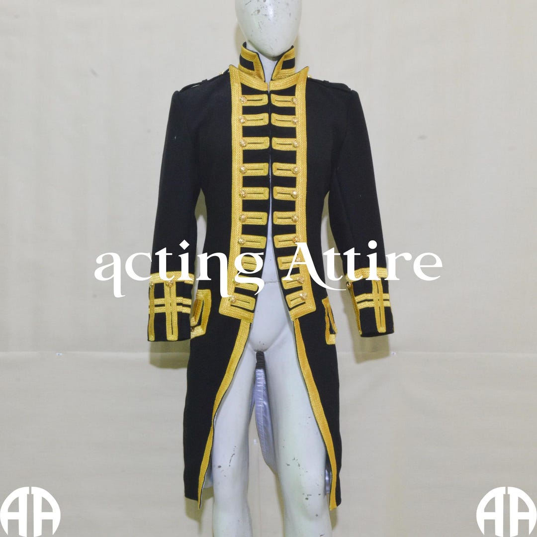 Men's British Royal Navy Wool Jacket: Vice-admiral Uniform - Etsy