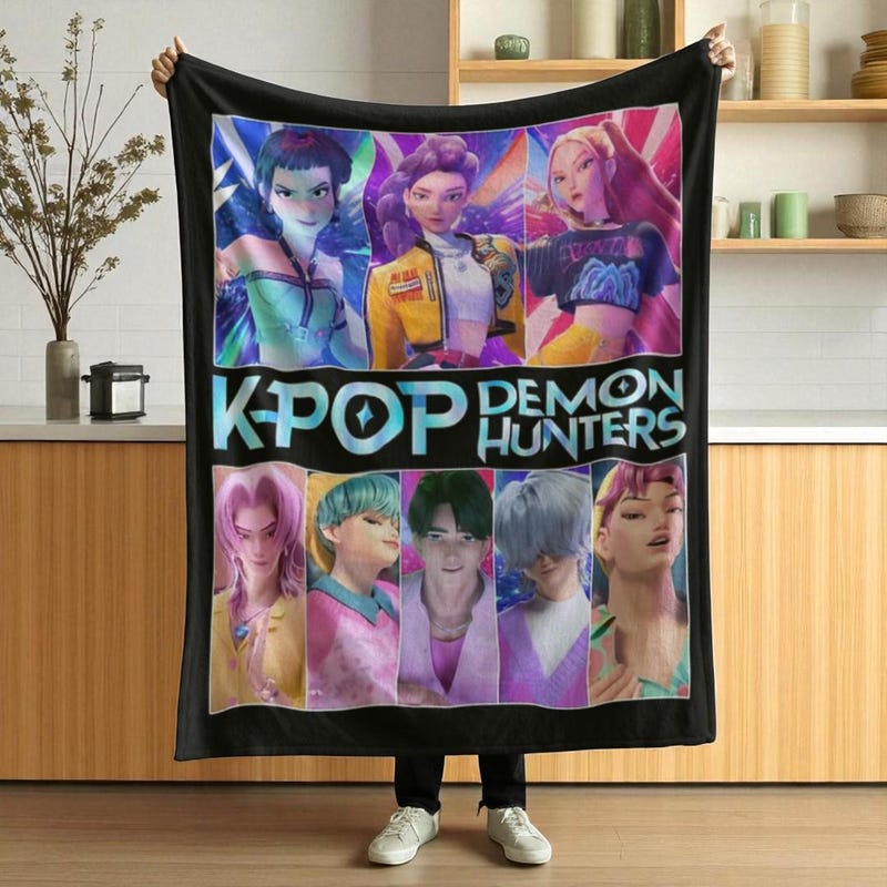 Kpop Demon Hunters Blanket - Etsy