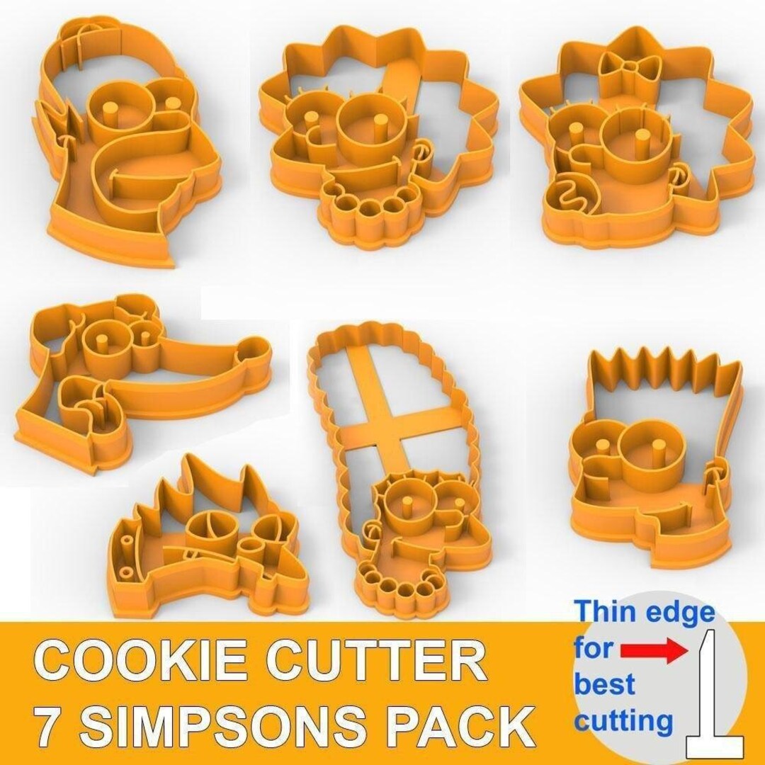 The Simpsons Cookie Cutter STL Files - Etsy