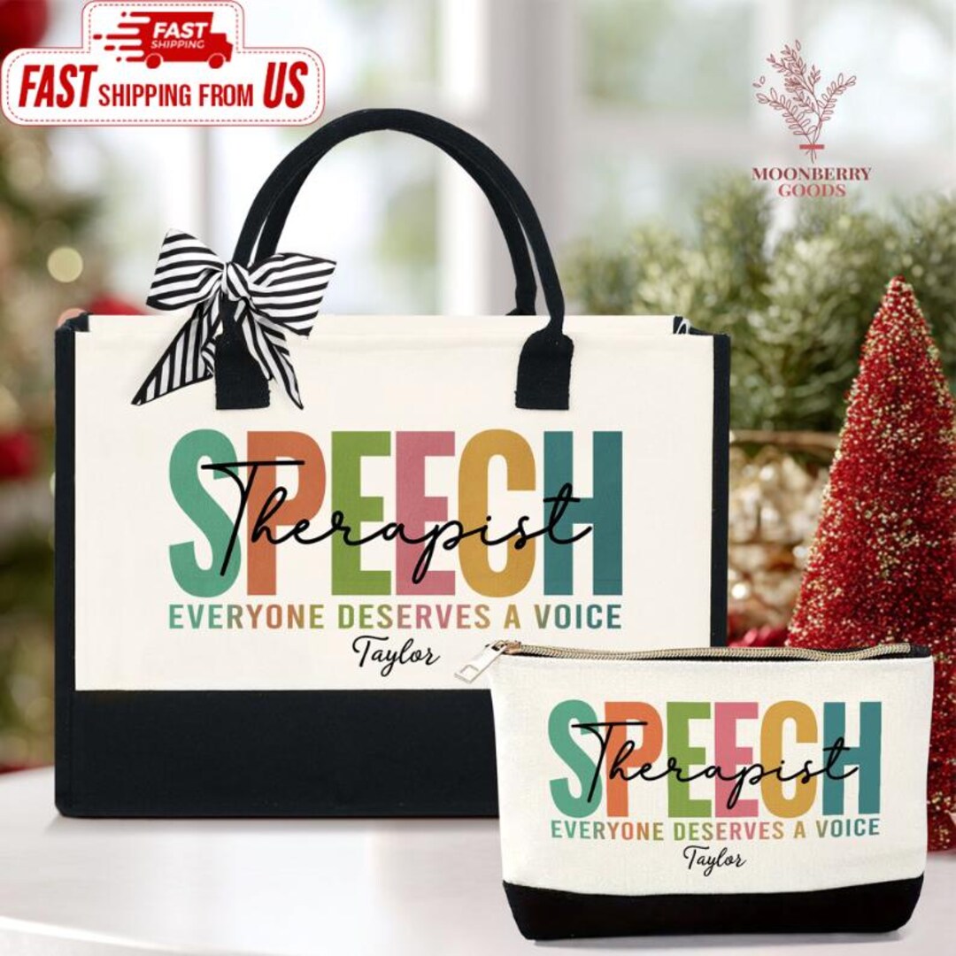 Speech Therapy Tote Bag, Speech Therapist Gift, Speech Language ...