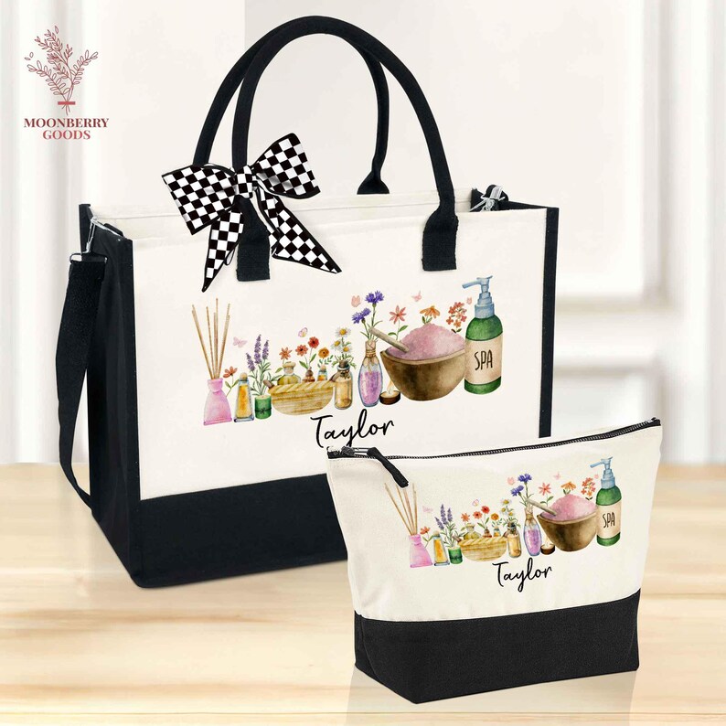 Personalized Beauty Spa Tote Bag, Esthetician Gifts, Beautician Gifts ...