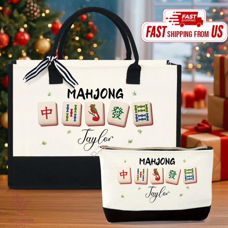 Mahjong Tote Bag - Etsy