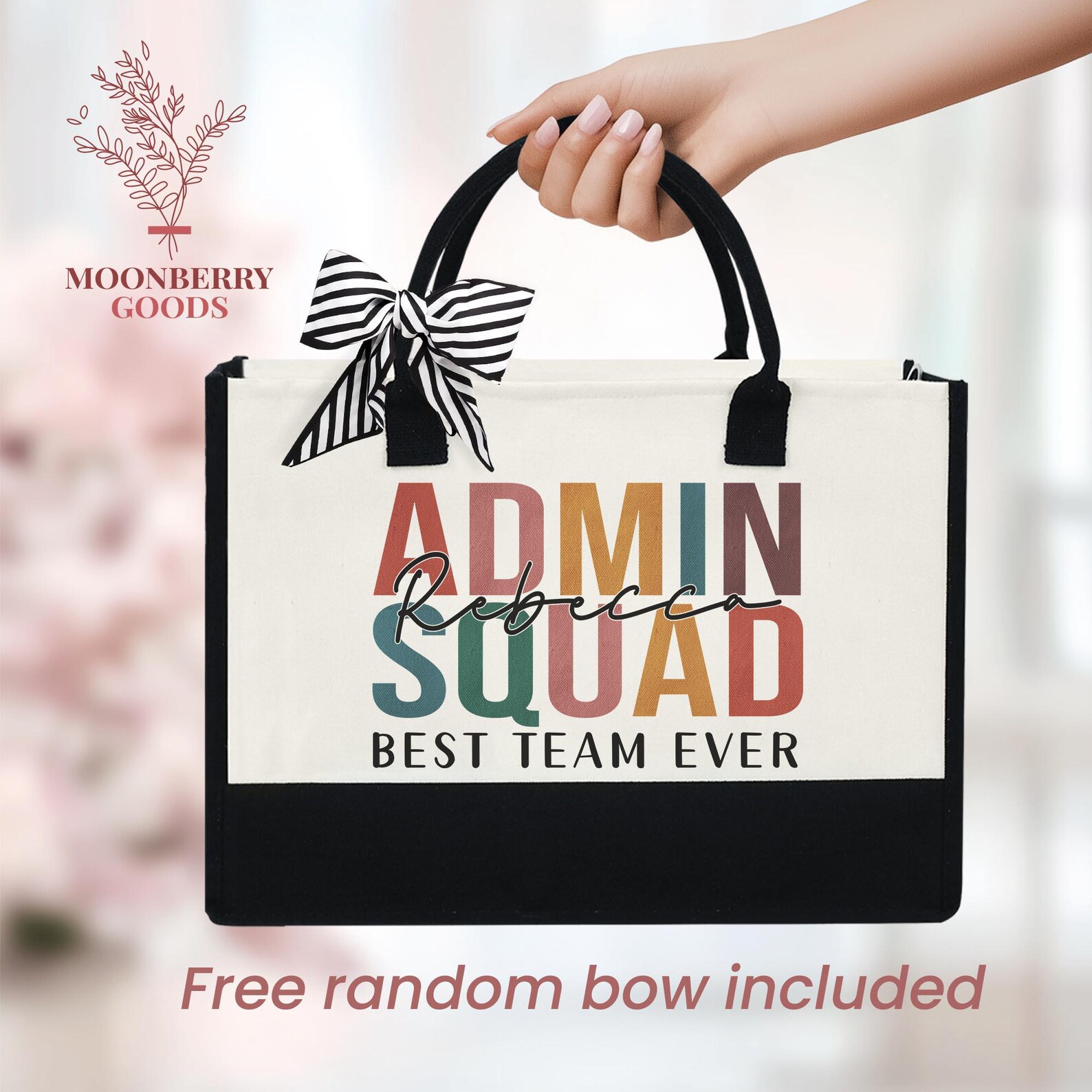 Admin Squad Tote Bag, Administrative Assistant Tote Bag, Administrative ...