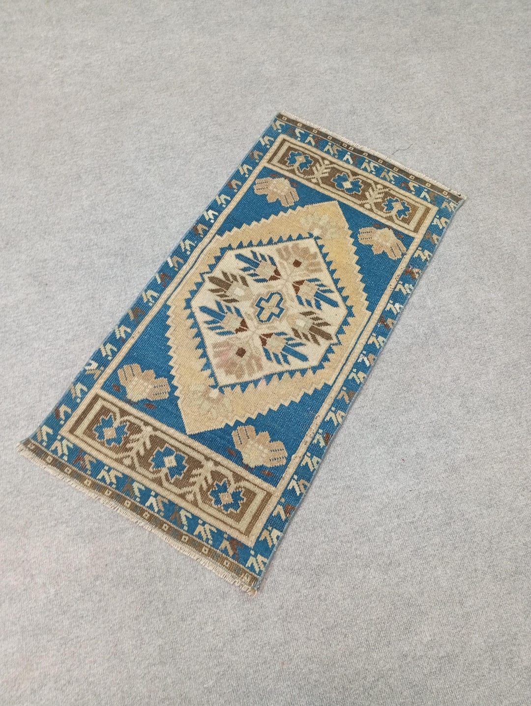 2x4 Floral Handmade Vintage Turkish Rug 1.8x3.3 Feet, Bohemian Rug ...