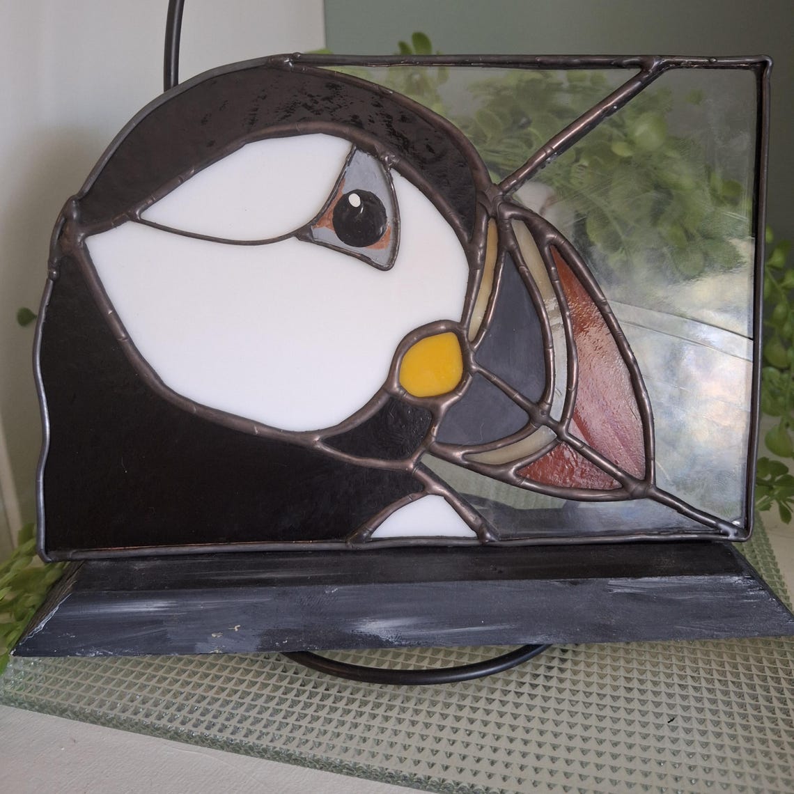 Puffin Face Stained Glass Panel - Etsy