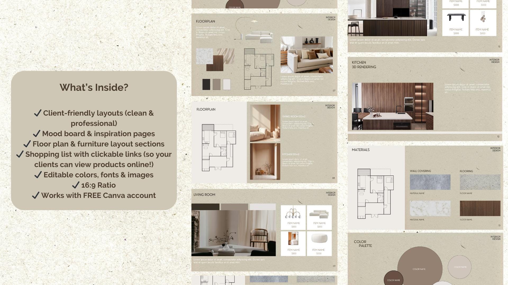 Interior Design Bundle | Investment Guide | Interior Design Proposal ...