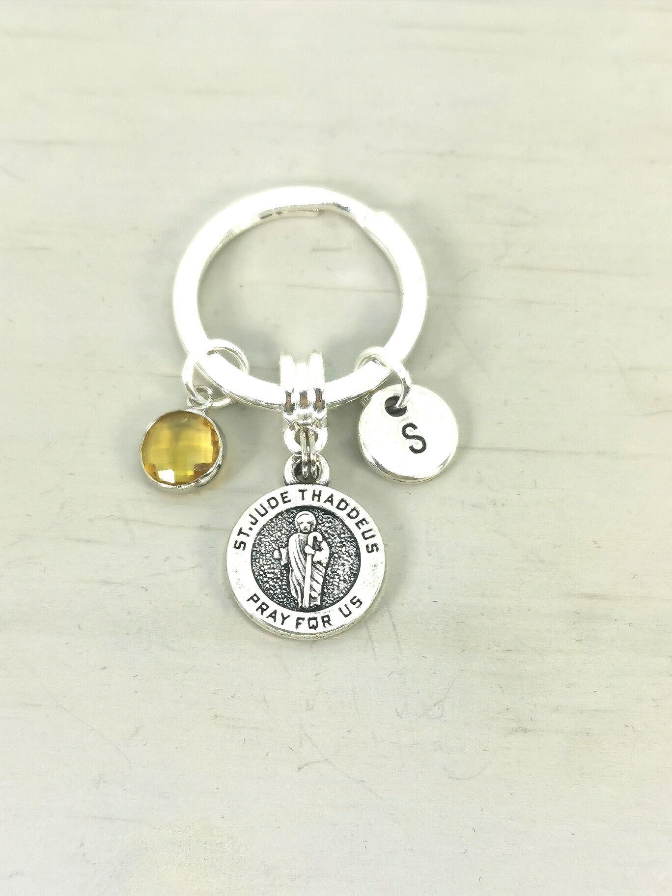 St Jude Keychain, Patron Saint of Desperation and Lost Causes, Gift for ...