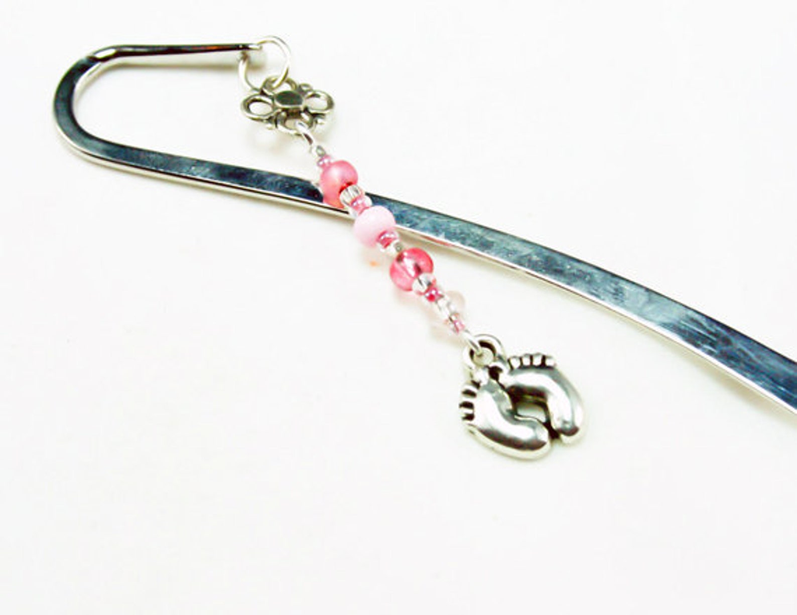 New Baby Gift. Baby Feet Bookmark. New Baby Girl Gift. Baby Shower ...