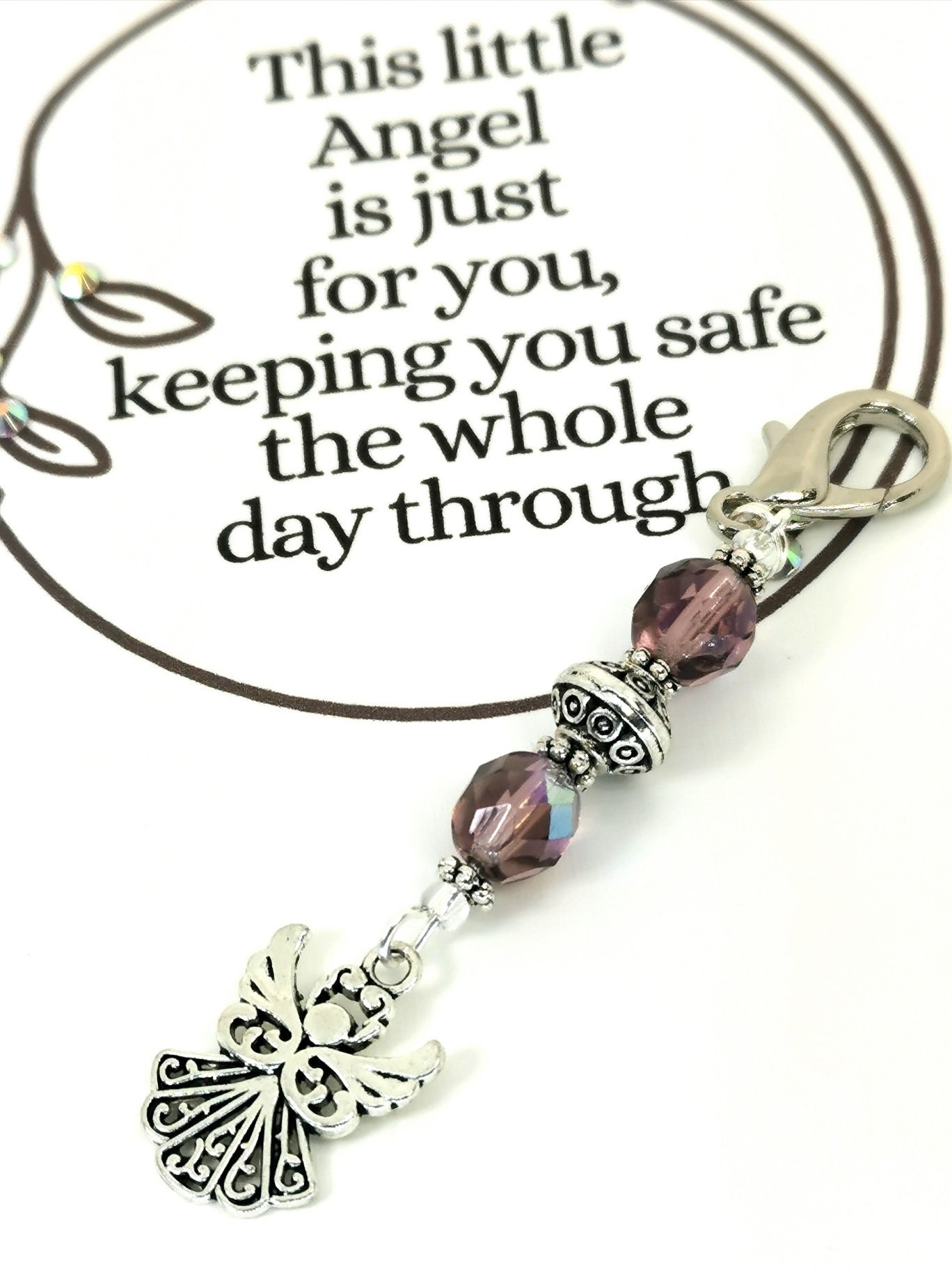 Protection Angel Bag Charm | Keeping You Safe Angel | Protection Angel ...