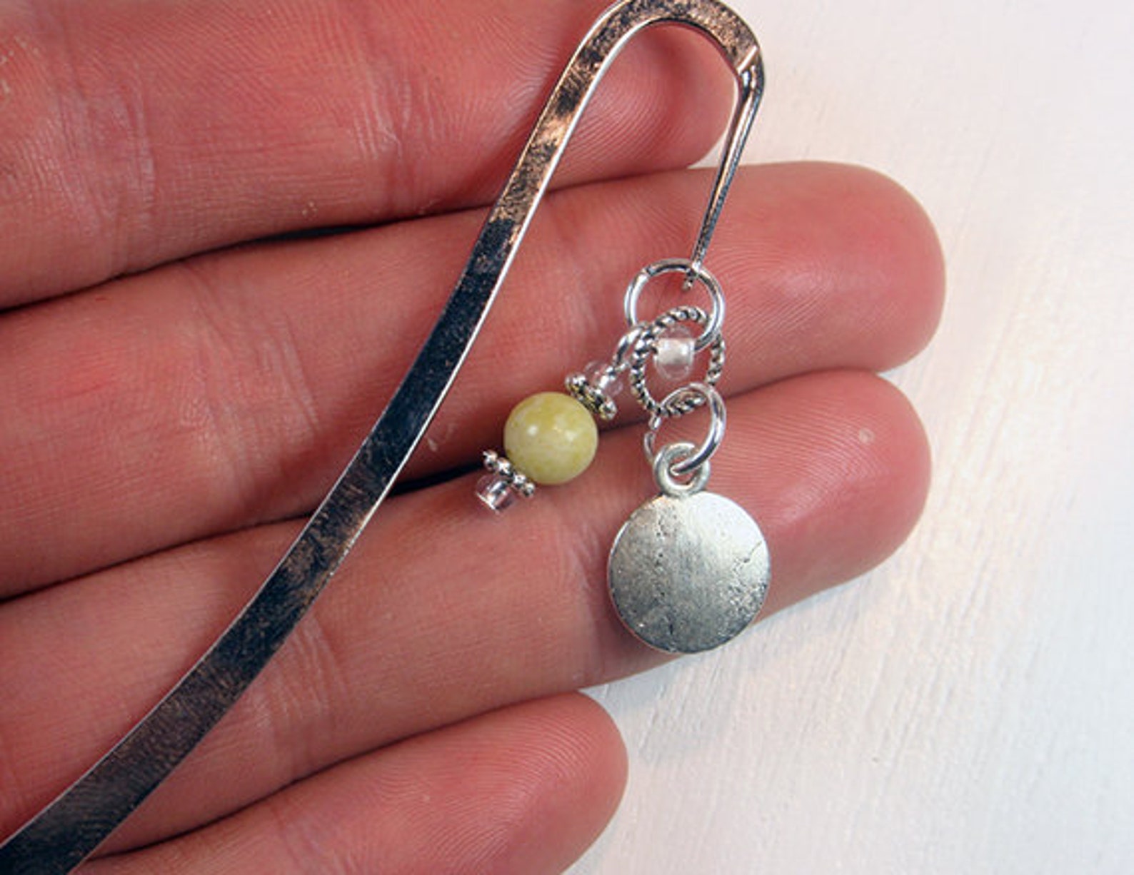 Peace Sign Bookmark Peace Book Mark Genuine Yellow - Etsy