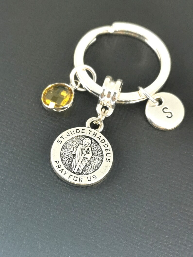 St Jude Keychain, Patron Saint of Desperation and Lost Causes, Gift for ...