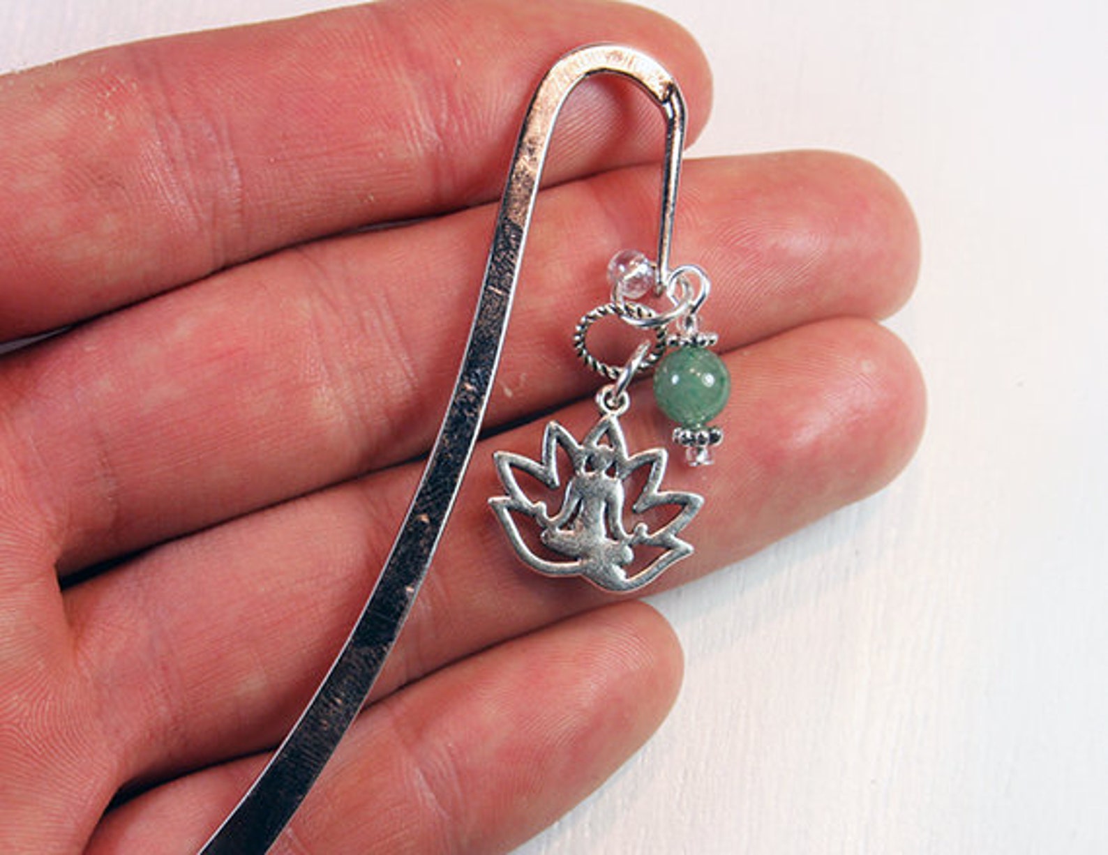 Yoga Bookmark Lotus Pose Meditation Pose Bookmark Yoga Instructor Gift ...