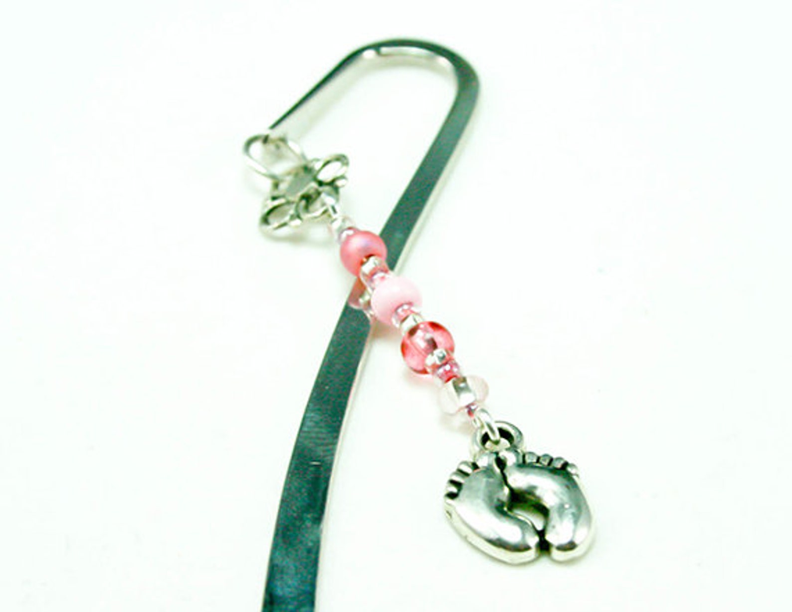 New Baby Gift. Baby Feet Bookmark. New Baby Girl Gift. Baby Shower ...