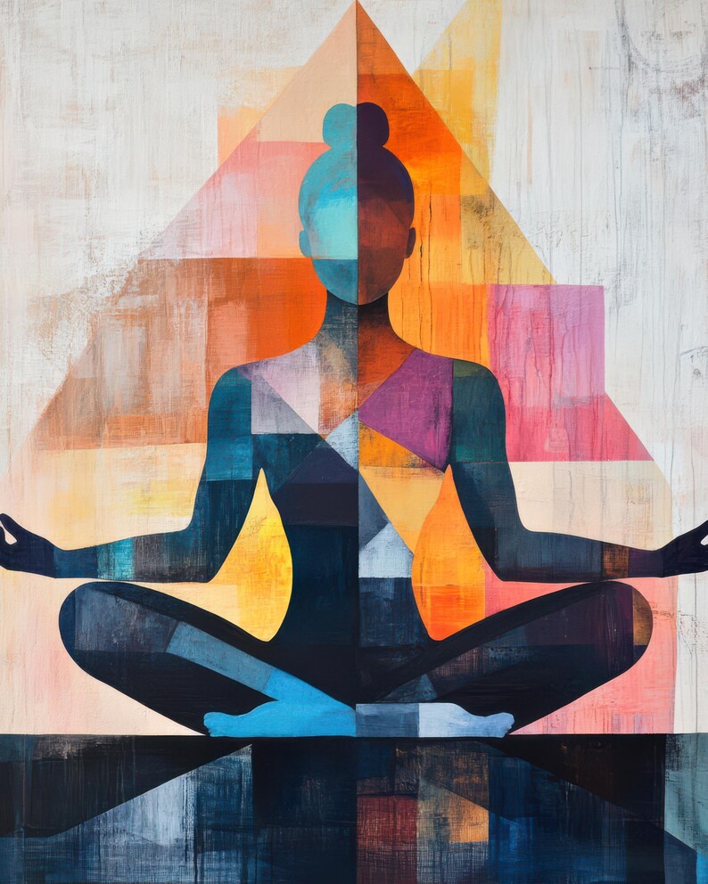 Yoga Studio Digital Prints, Yoga Poses Print, Mindfulness Wall Art, Zen ...