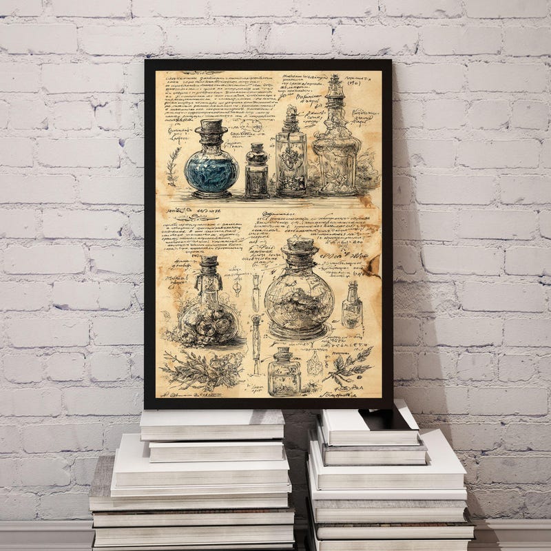 Witch Spells Poster - Etsy