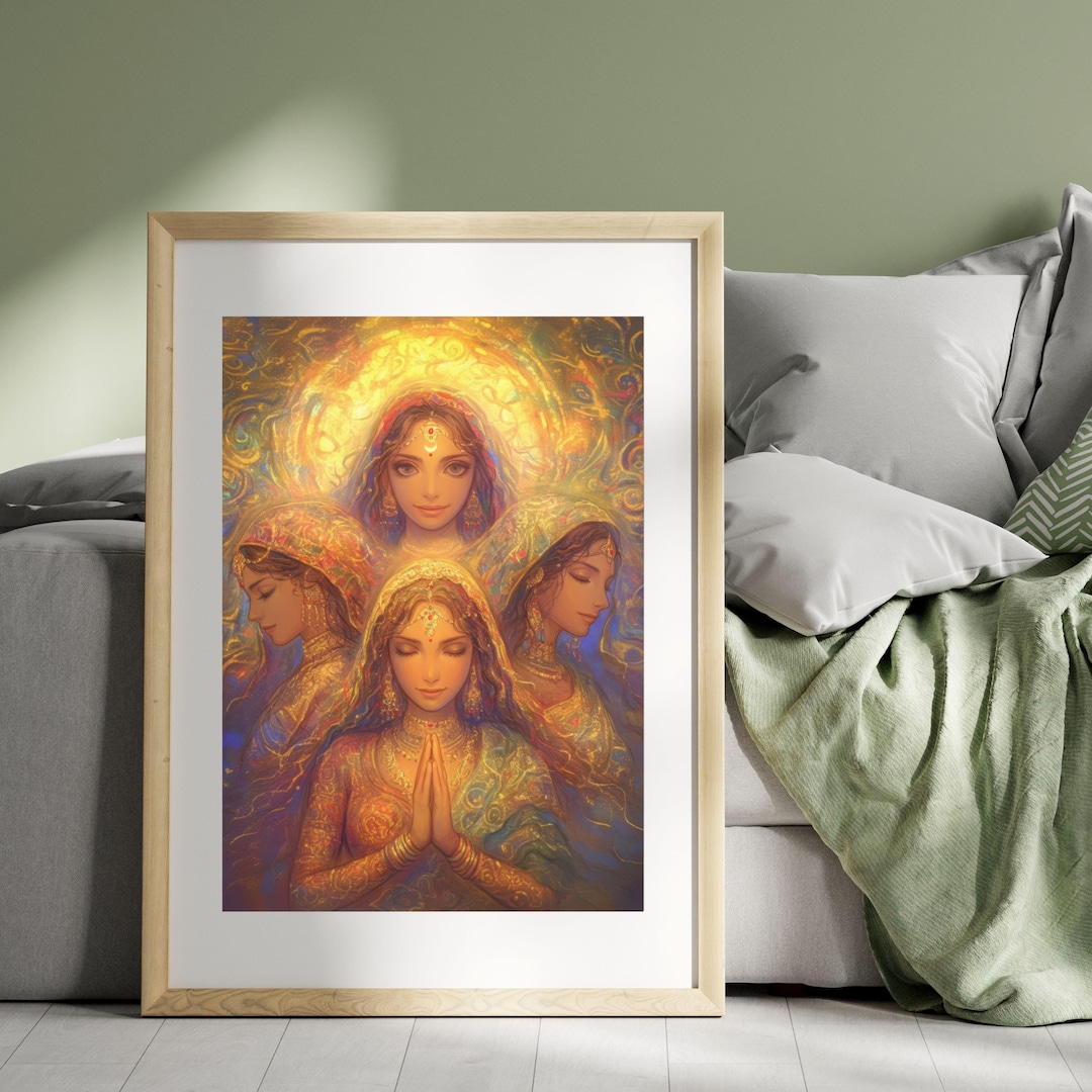 Sacred Goddess Wall Art, Divine Feminine Print, Spiritual Enlightenment ...