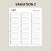 Editable Printable Checklist Template | Daily, Event & Task Planner ...
