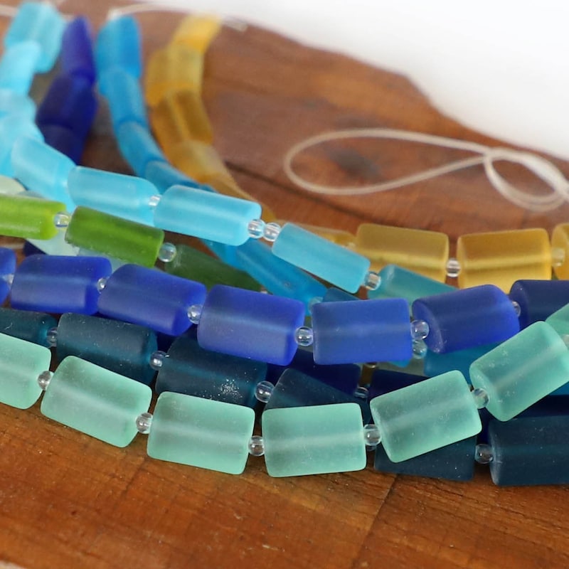 Rectangle Glass Bead - Etsy