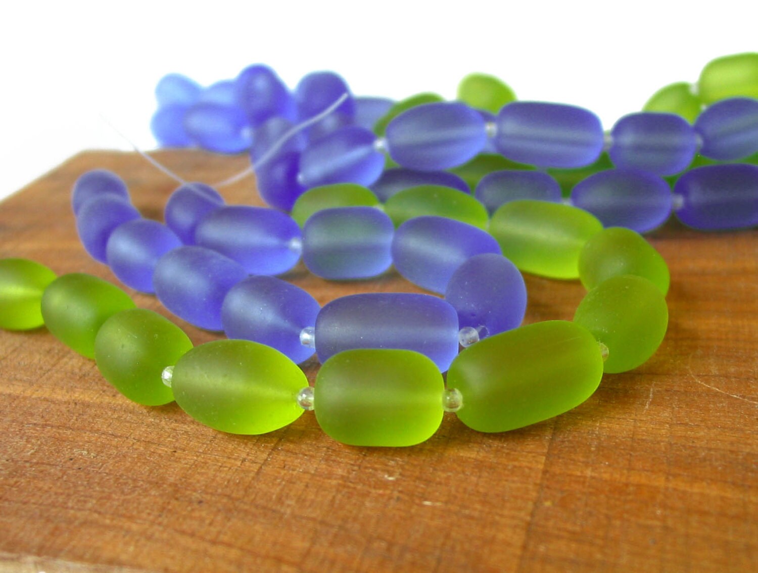 8 16mm 20mm Spring Green / White Sea Beach Glass - Etsy