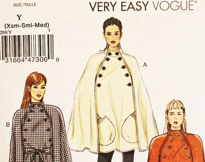 Sewing Pattern for Women's Coat / Jacket and Vest Vogue 1494 by ...