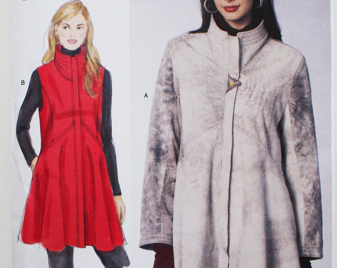 Sewing Pattern for Women's Coat / Jacket and Vest Vogue 1494 by ...