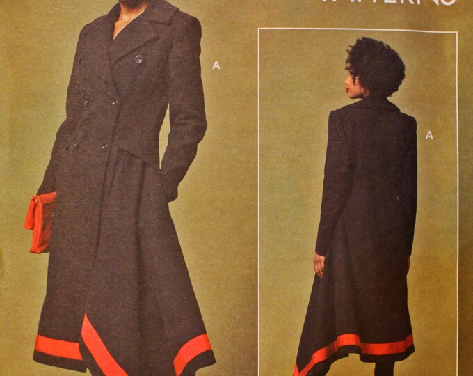 Vogue Sewing Pattern for Asymmetrical Coat - Vogue 1649 - Sizes 14 to ...