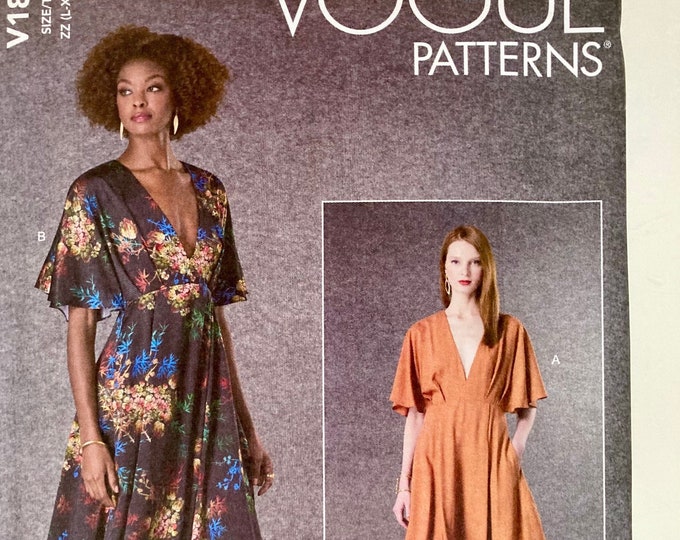 Vogue Sewing Pattern for Dress in 2 Lengths Vogue 1801 Sizes L and XL ...
