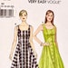 Vogue Sewing Pattern for Dress - Vogue 9182 - Bust 36 to 44 - Sizes 14 ...