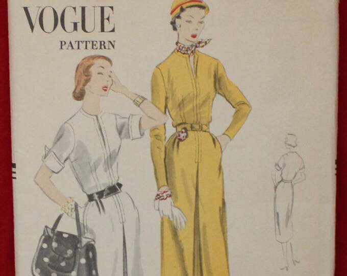 Rare Vintage Pattern for Timeless Tailored Day Dress - Vogue 7697 ...