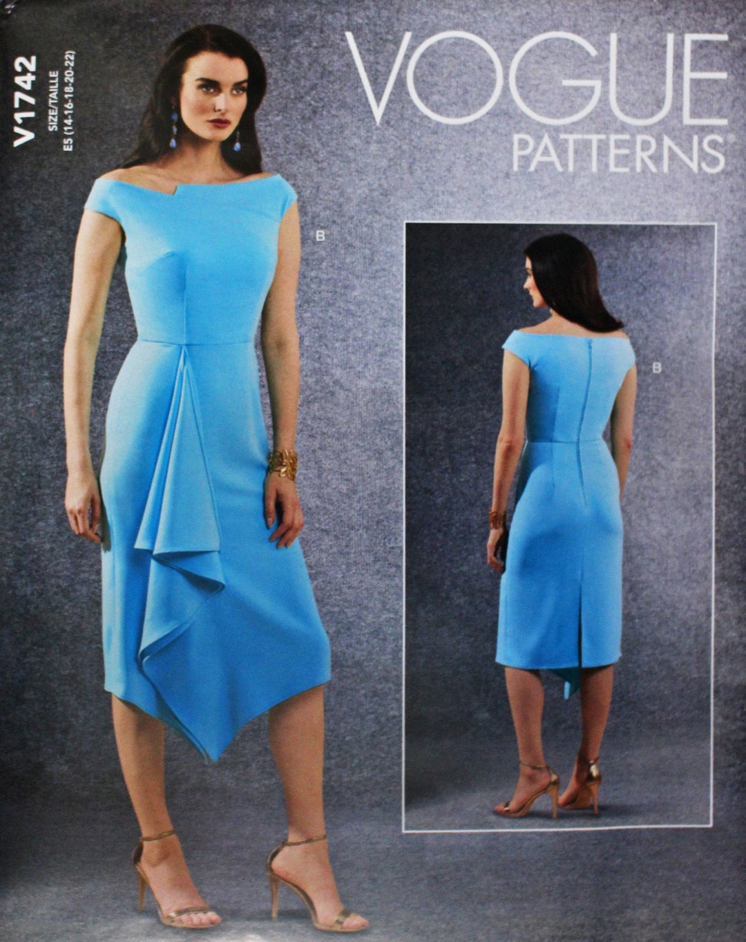 Vogue sewing pattern for designer-inspired dress Vogue 1742 formerly ...