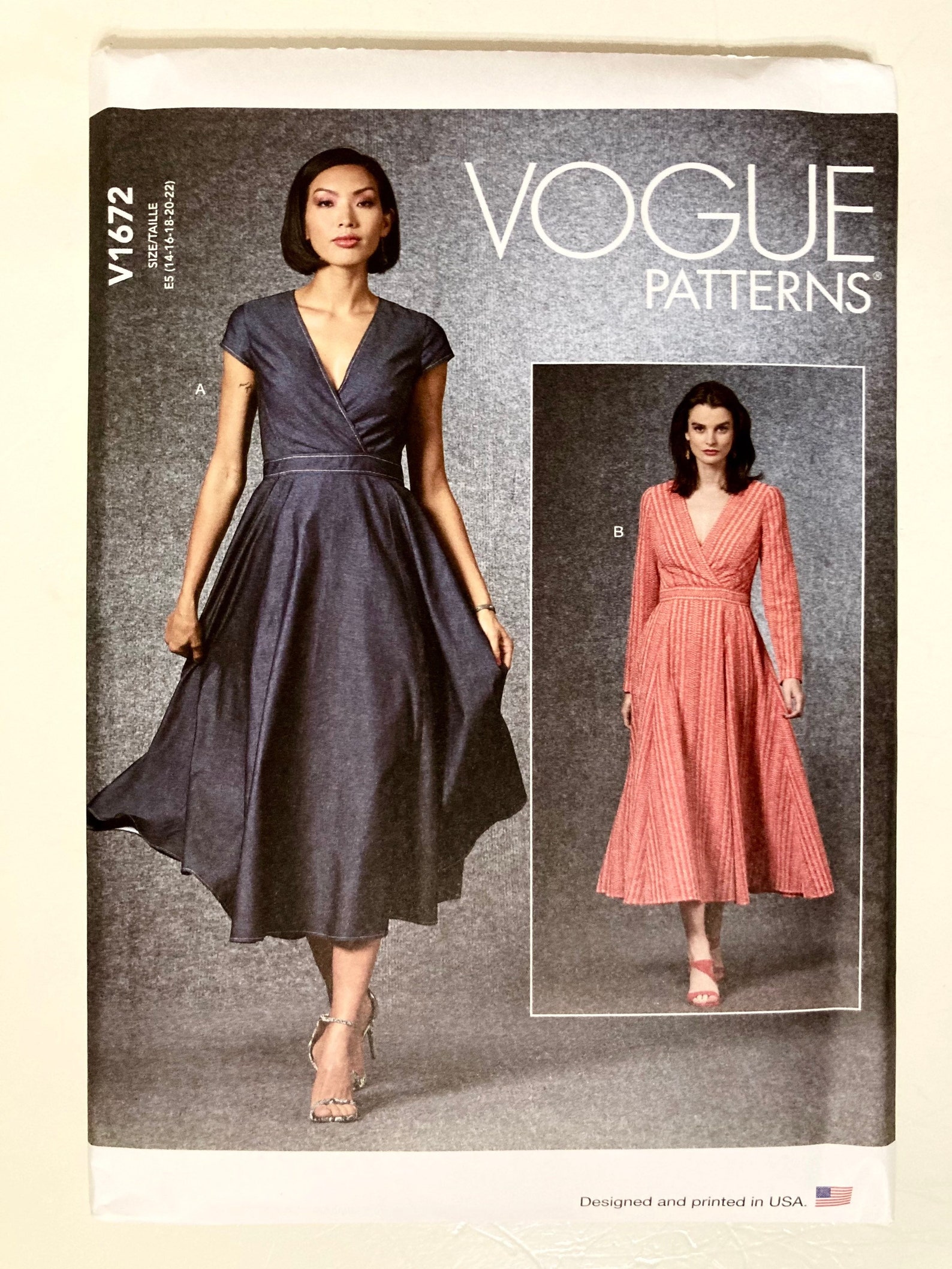 Vogue Sewing Pattern for Beautiful Dress With Sleeve Options - Vogue ...